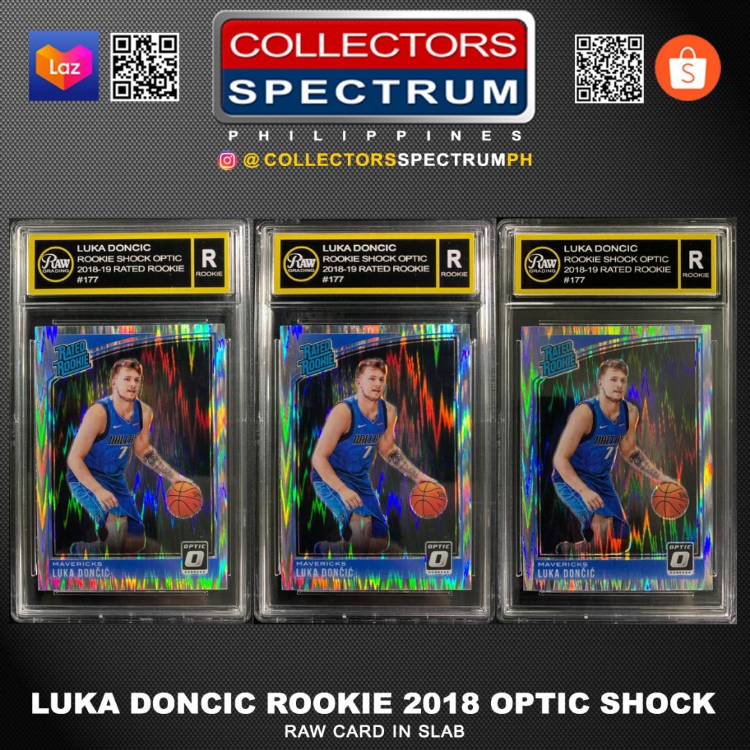Luka Doncic Rookie RC NBA Card 2018 Panini Optic Shock #177 Raw Card in ...