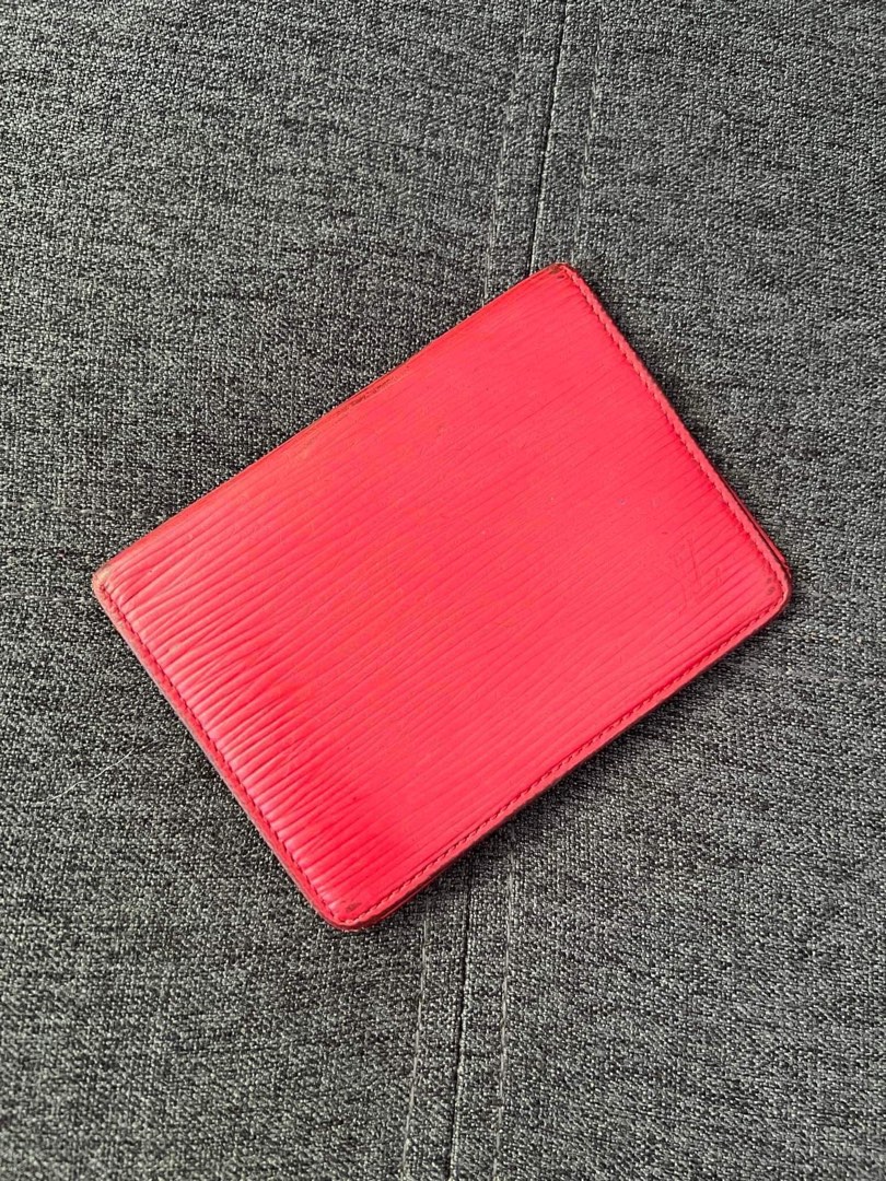 LV Epi Card Holder, Luxury, Bags & Wallets on Carousell