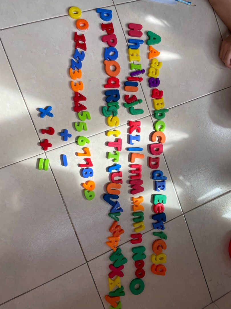 Magnetic alphabets, Hobbies & Toys, Toys & Games on Carousell