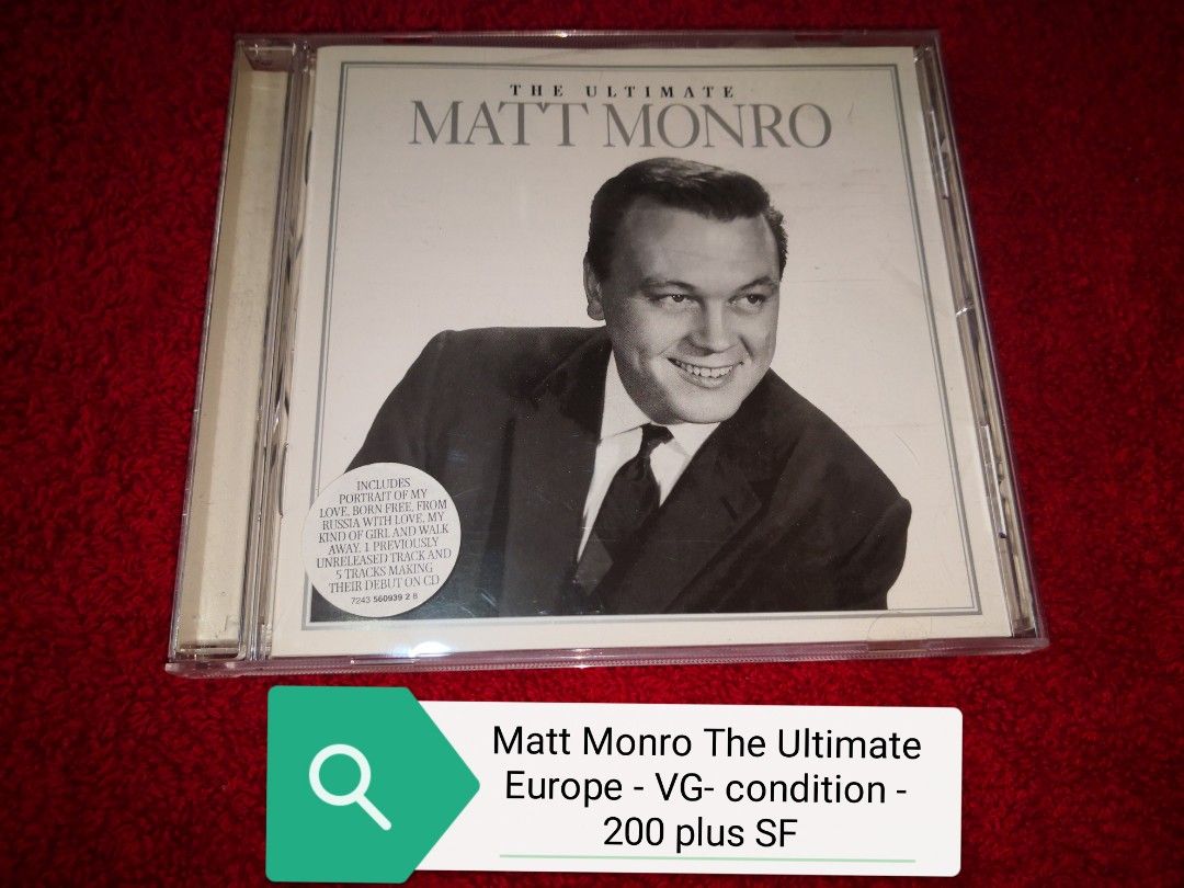 Matt Monro The Ultimate CD, Hobbies & Toys, Music & Media, CDs & DVDs ...