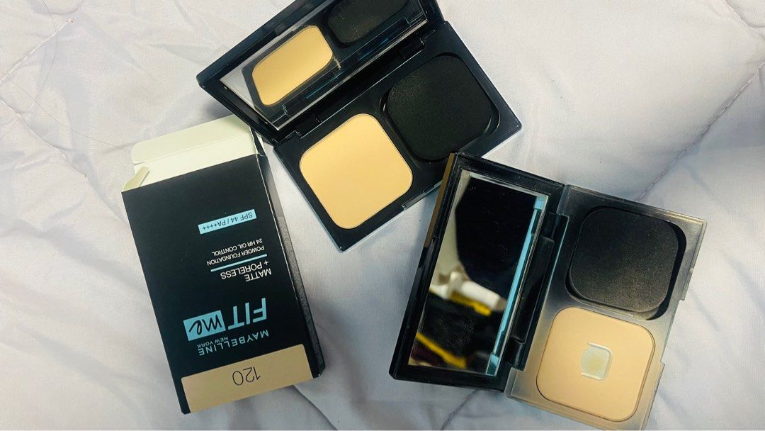 Maybelline Fit Me Matte + Poreless Powder Foundation, Beauty & Personal ...