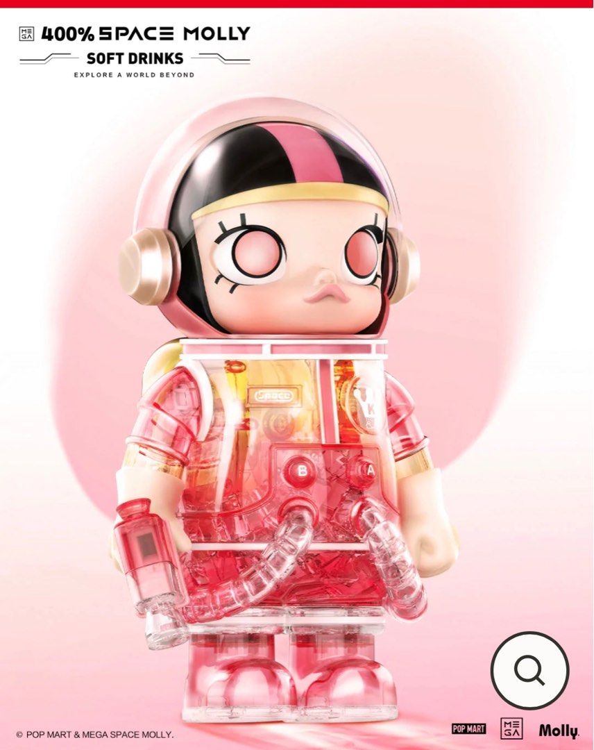 Pop mart MEGA Space Molly Soft Drinks Series 400%, Hobbies & Toys, Toys & Games on Carousell