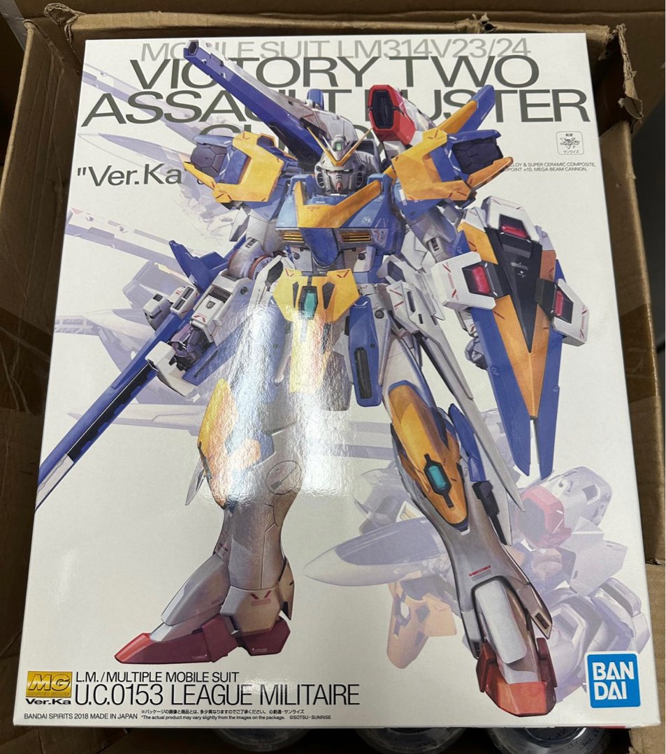 全新MG 1/100 V2 Ver. Ka AB Victory Two Assault Buster Gundam, 興趣及遊戲, 玩具 & 遊戲類 - Carousell