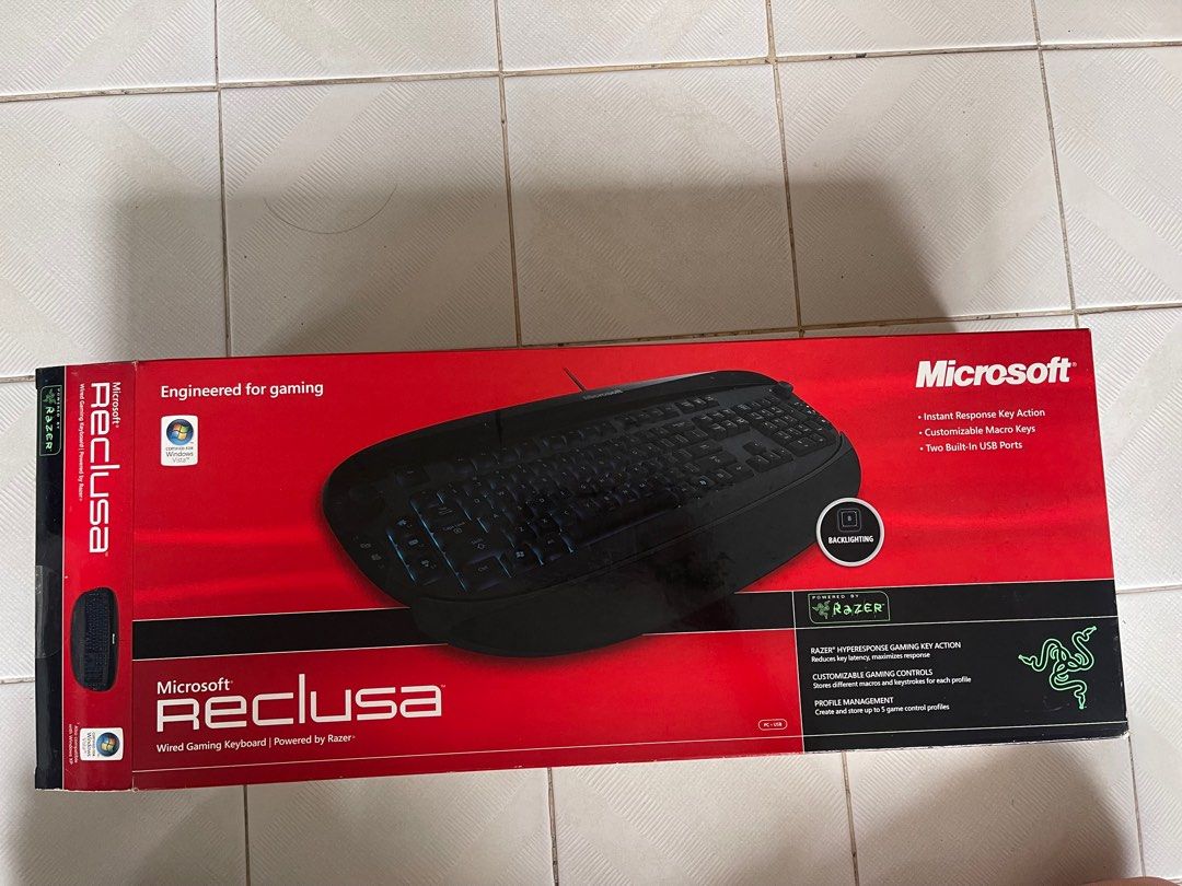Microsoft Reclusa computer keyboard Razer Brand New, Computers & Tech ...