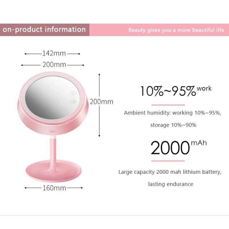 Midea MIUO Elegant LED Table Lamp / Make-up mirror, Furniture & Home ...