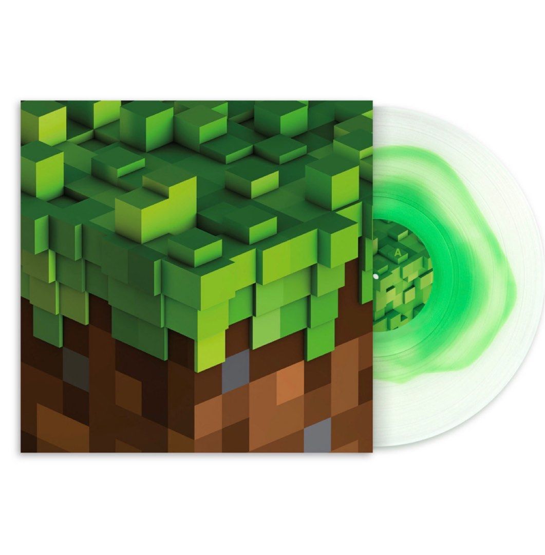 Minecraft C418 Green clear vinyl, Hobbies & Toys, Music & Media, Vinyls ...