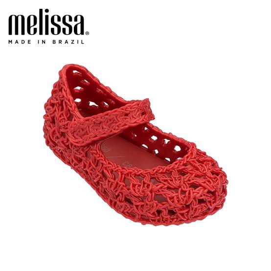Mini melissa campana crochet red s6, Babies & Kids, Babies & Kids ...