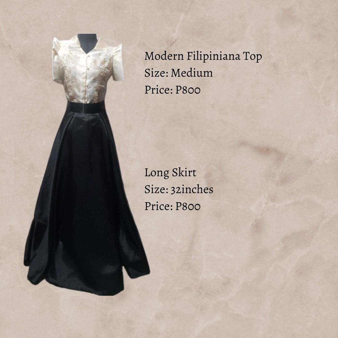 Modern Filipiniana Terno, Women's Fashion, Dresses & Sets, Traditional ...