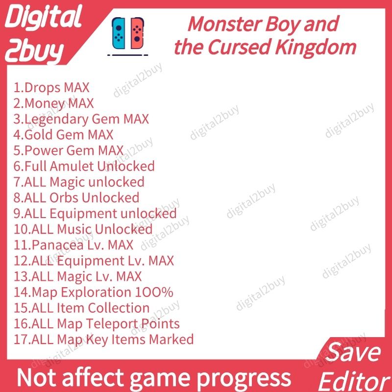 Monster Boy and the Cursed Kingdom Save Editor MBATCK Save Modding ...