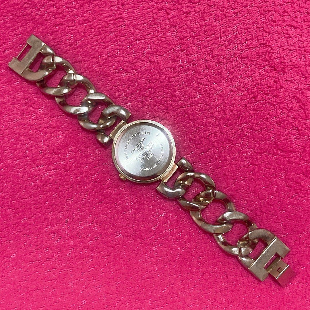 Mossimo Two-Tone Chain Watch, Women's Fashion, Watches & Accessories ...