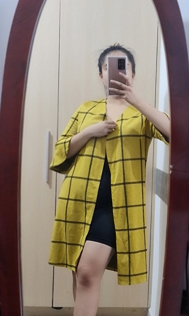 Mustard Topper / Cardigan, Women's Fashion, Coats, Jackets and ...