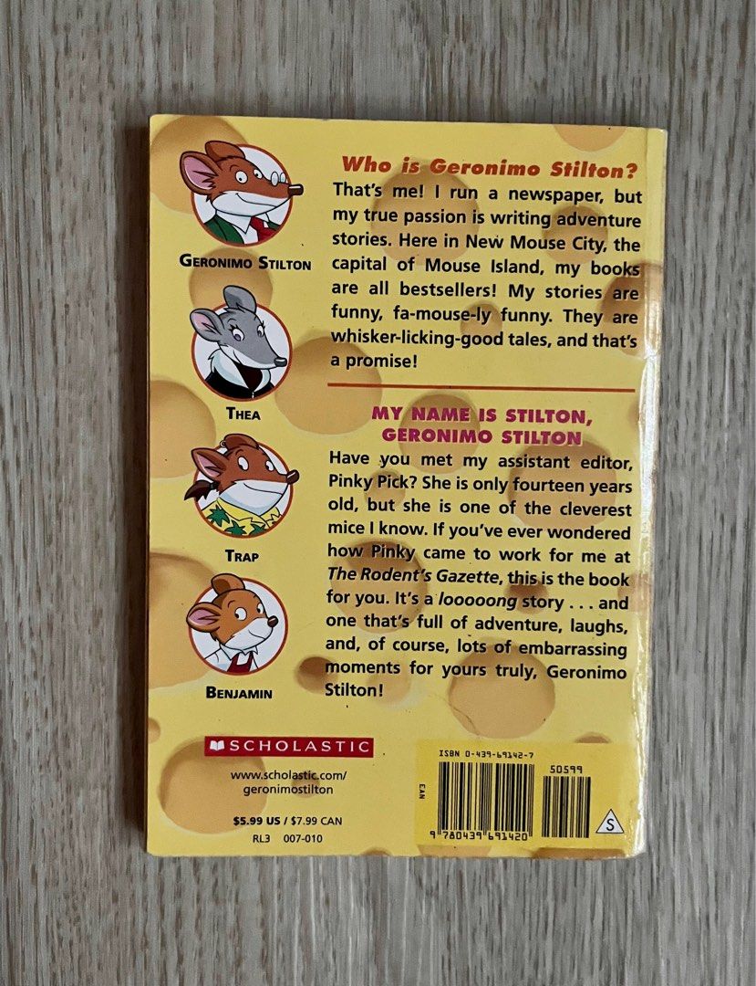 My Name is Stilton, Geronimo Stilton!, Hobbies & Toys, Books ...