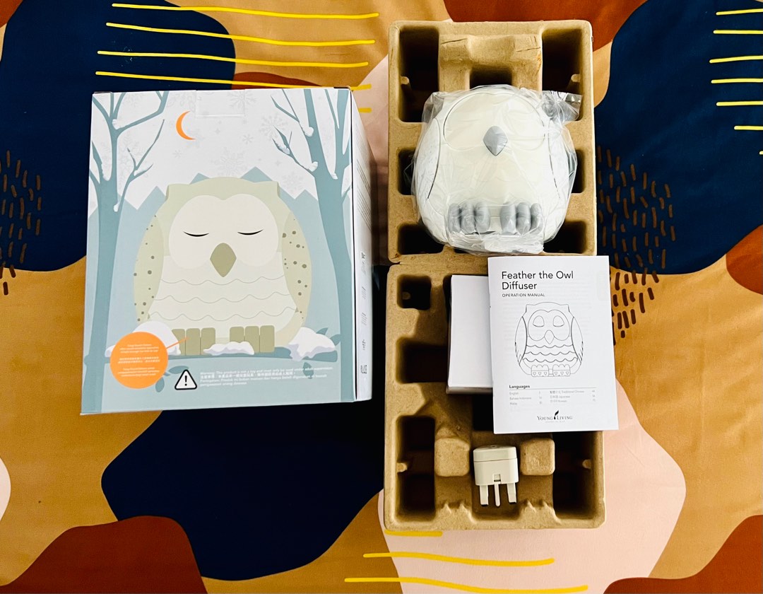 NEW YOUNG LIVING DIFFUSER - SNOWY THE OWL, Furniture & Home Living ...