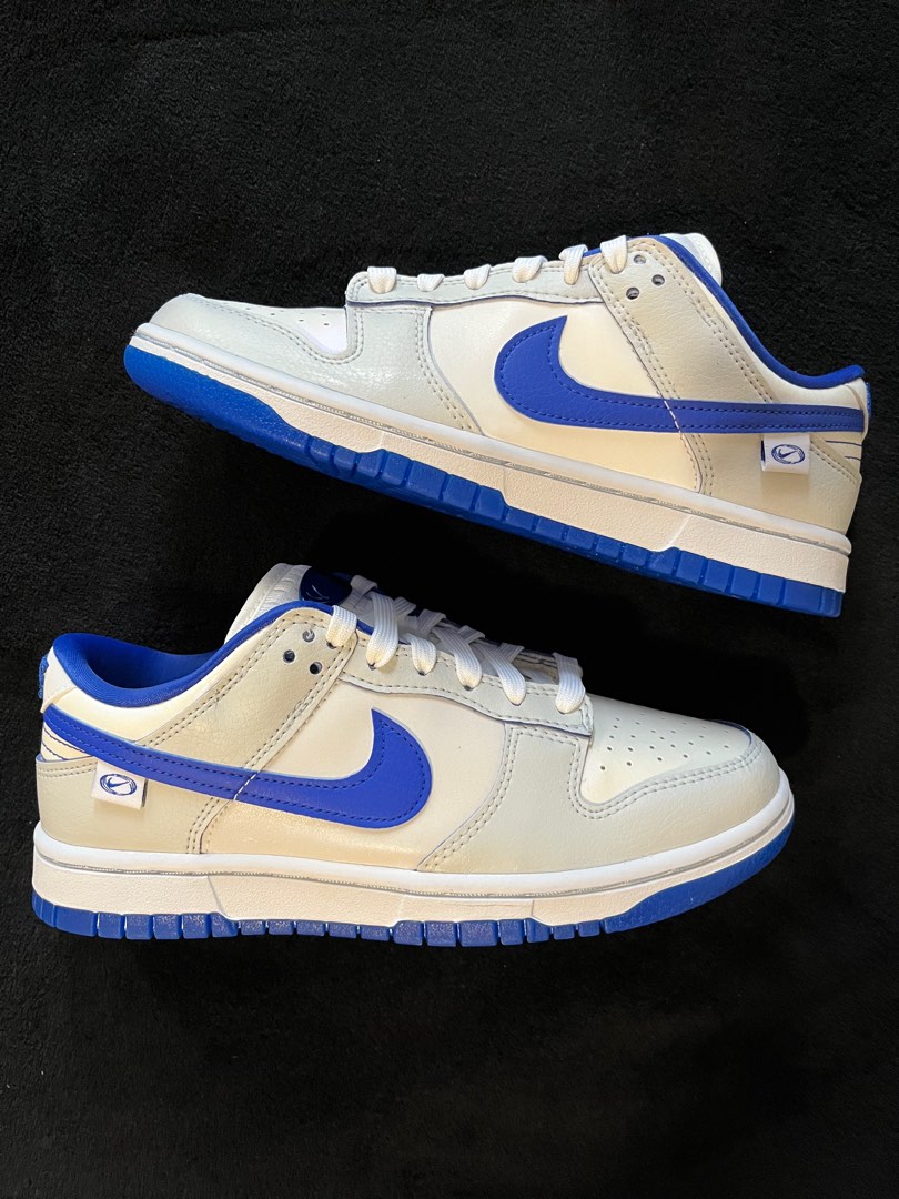 Nike Dunk Low Worldwide White Game Royal, Women's Fashion, Footwear ...