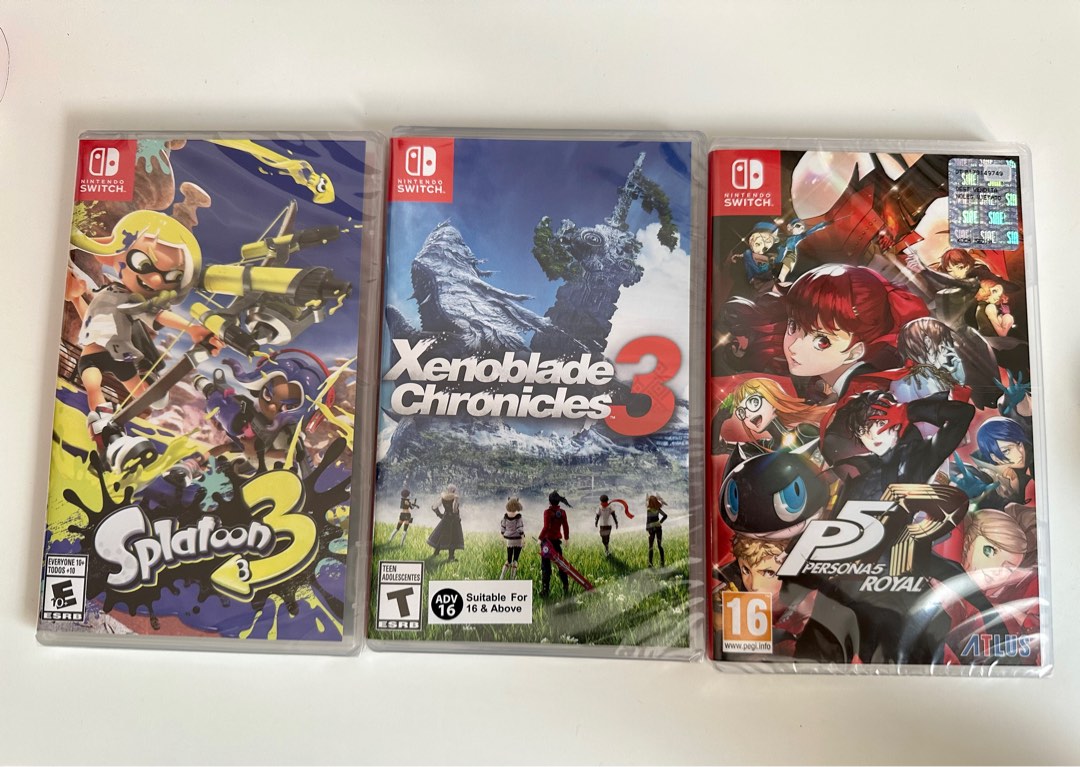Persona 5 Royal Nintendo Switch Game Splatoon 3 Xenoblade Chronicles 3 ...