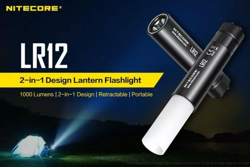 Nitecore LR12 flashlight EDC 1000 Lumens, Sports Equipment, Hiking & Camping on Carousell