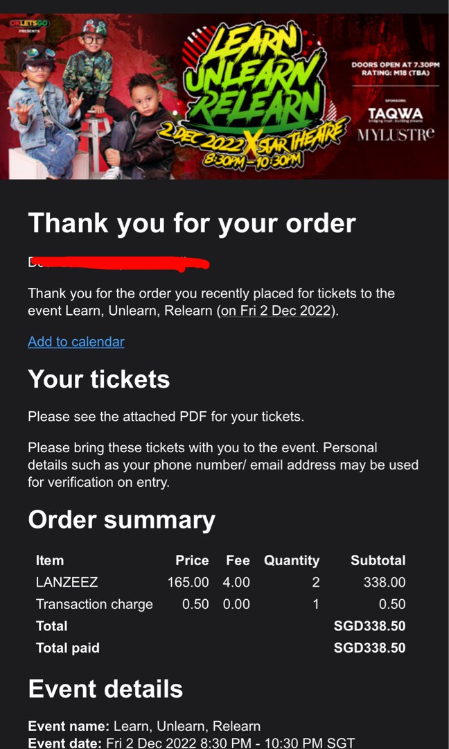 OK LETS GO (OLG) Event, Tickets & Vouchers, Event Tickets on Carousell