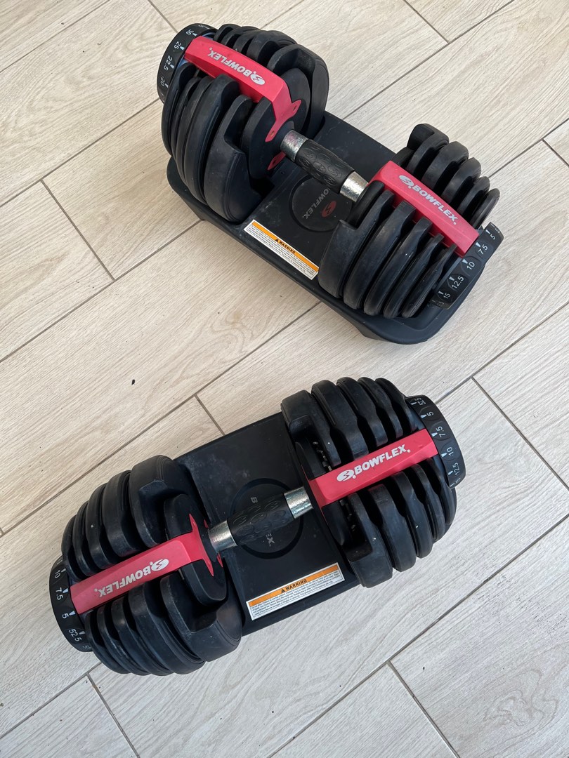 Original Bowflex dumbles, Sports Equipment, Exercise & Fitness, Weights ...