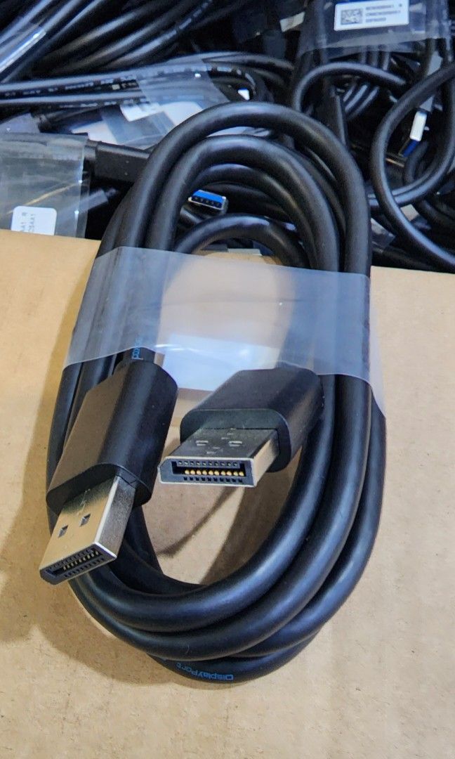 Original Dell Display Cable 1.8m - Brand New, Computers & Tech, Parts ...