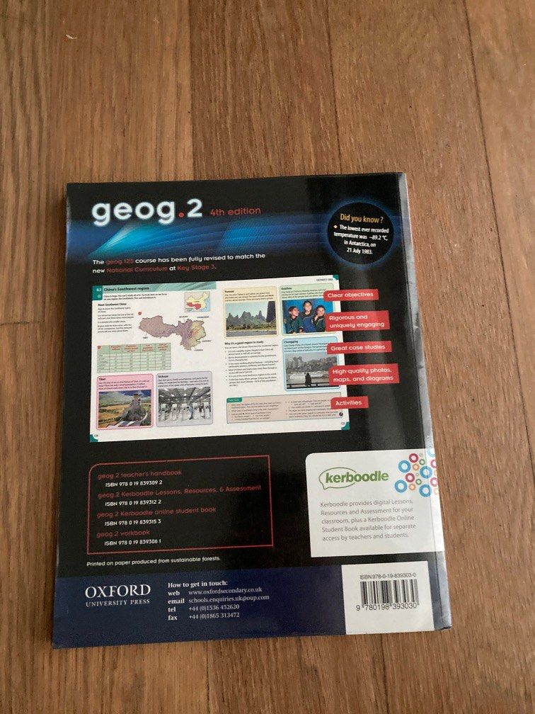 Oxford geog.2 Geography Textbook 4th Edition (KS3), Hobbies & Toys, Books & Magazines, Textbooks ...
