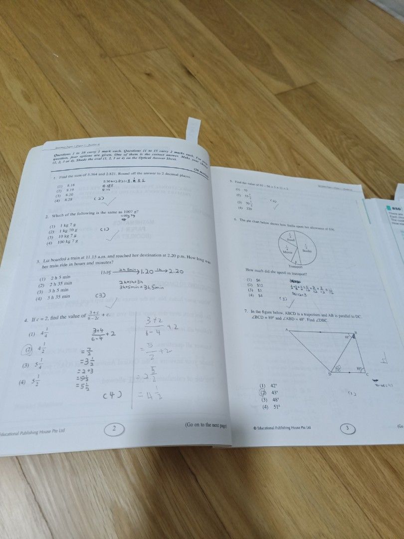 P4, PSLE Math, Hobbies & Toys, Books & Magazines, Assessment Books on ...