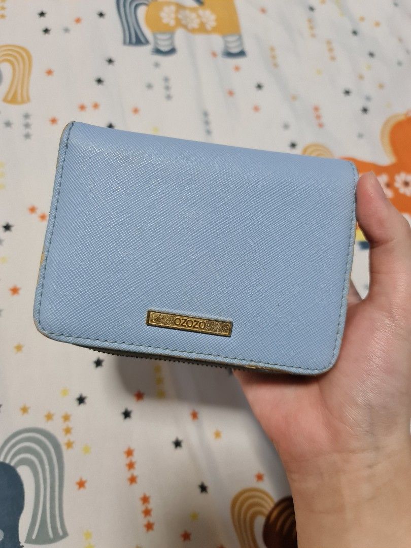 Pastel blue and pink wallet the wallet shop, Women's Fashion, Bags ...