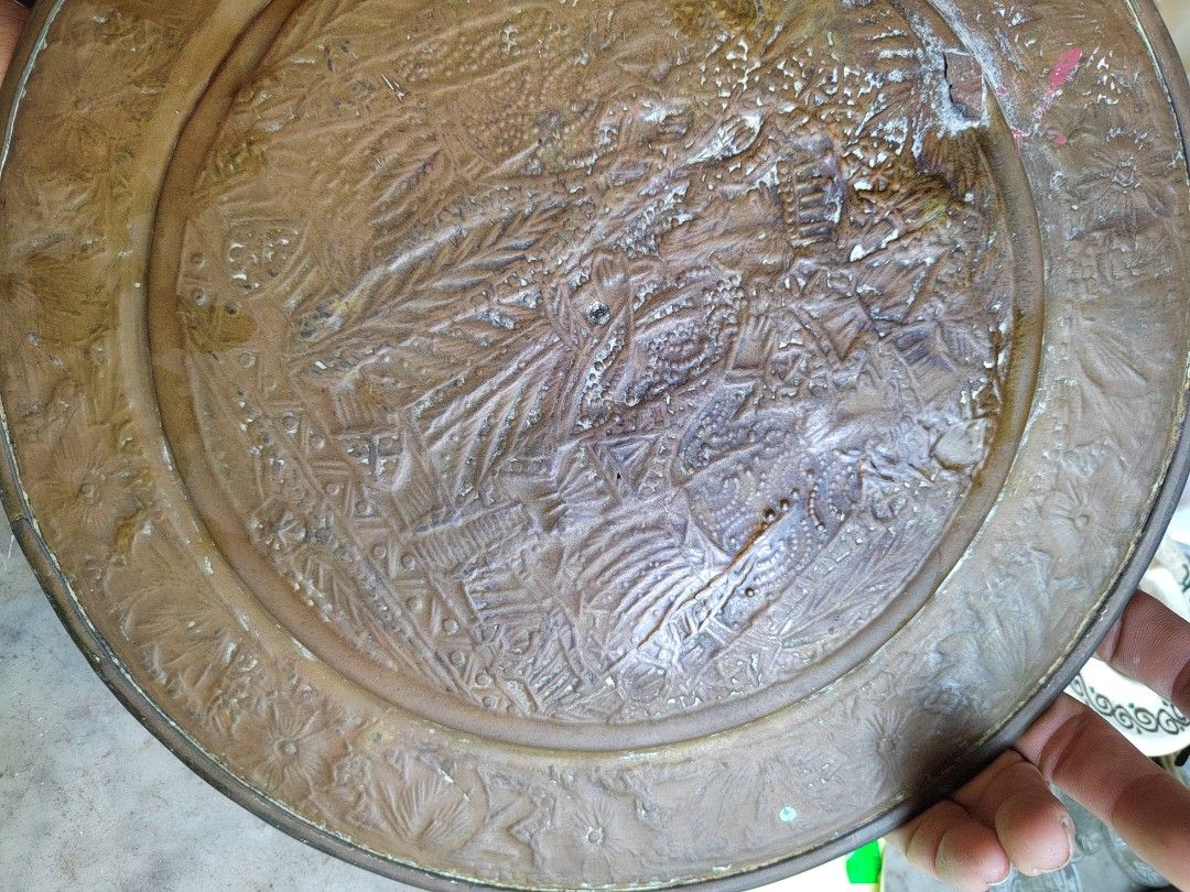 Persian/Iran brass wall plate, Hobbies & Toys, Collectibles ...