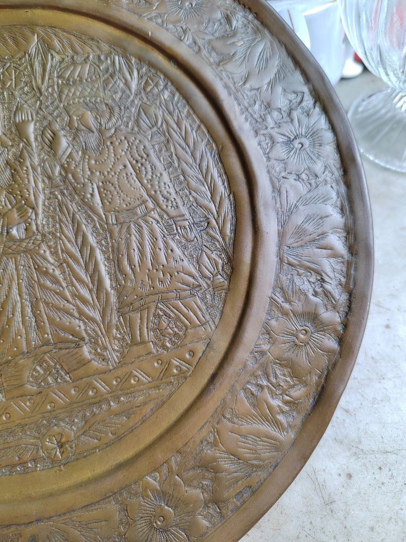 Persian/Iran brass wall plate, Hobbies & Toys, Collectibles ...