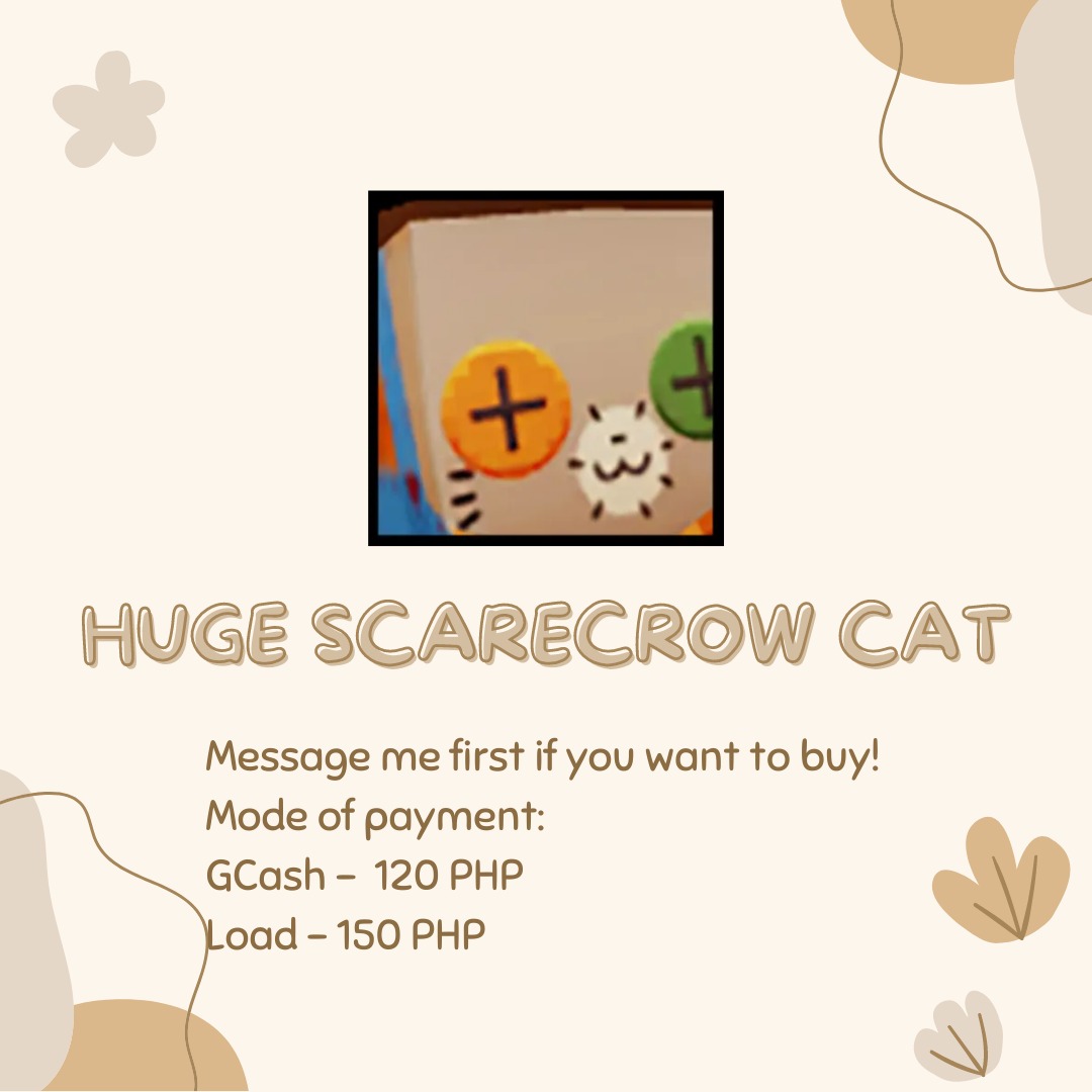 Huge Scarecrow Cat Value