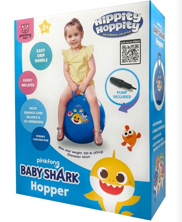 Pinkfong / Baby Shark Hopper Ball 彈彈波, 運動產品, 運動與體育, 運動與體育 - 球拍和球類運動 ...