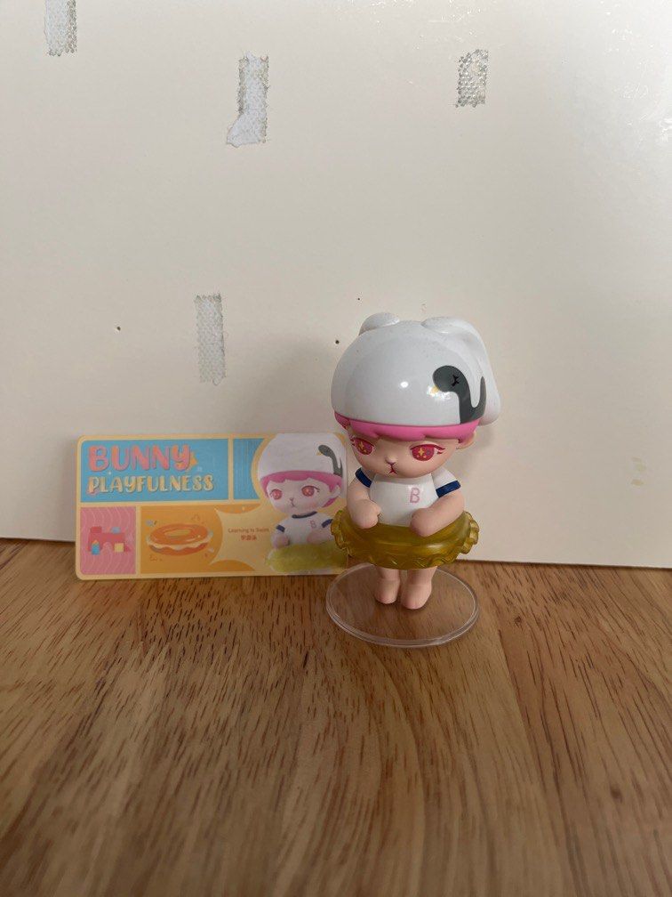 Popmart Bunny Playfulness - Learning to swim, Hobbies & Toys, Toys ...