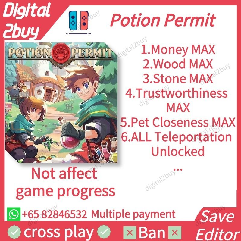 Potion Permit Save Editor Save Modding Potion Permit on Carousell