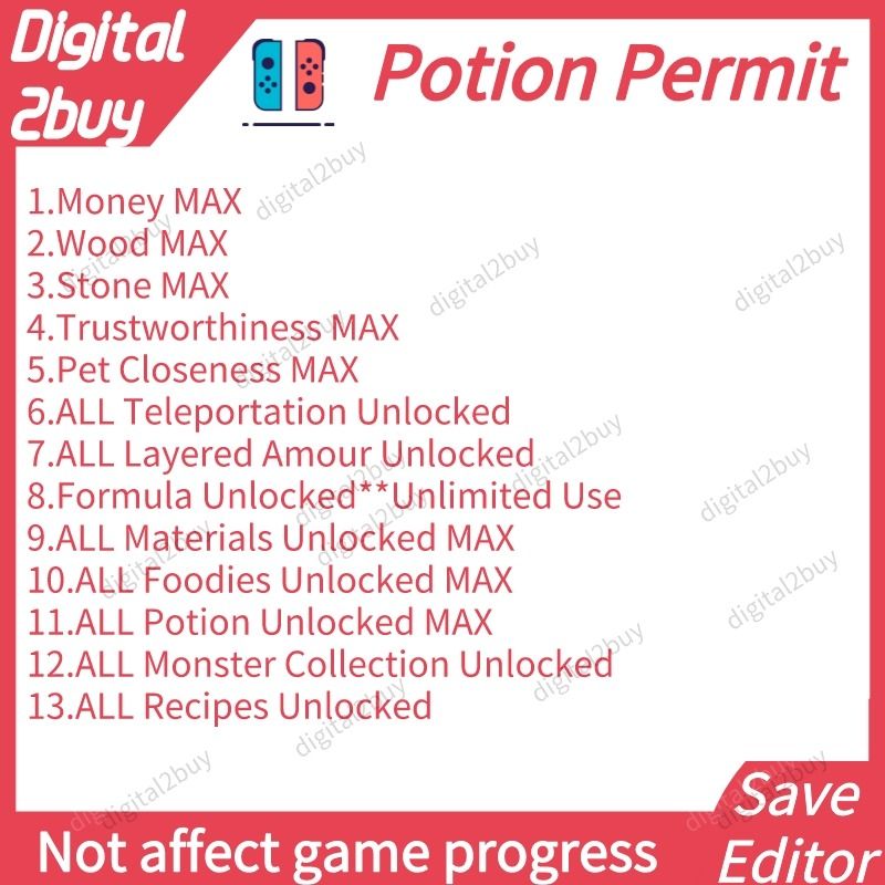 Potion Permit Save Editor Save Modding Potion Permit on Carousell