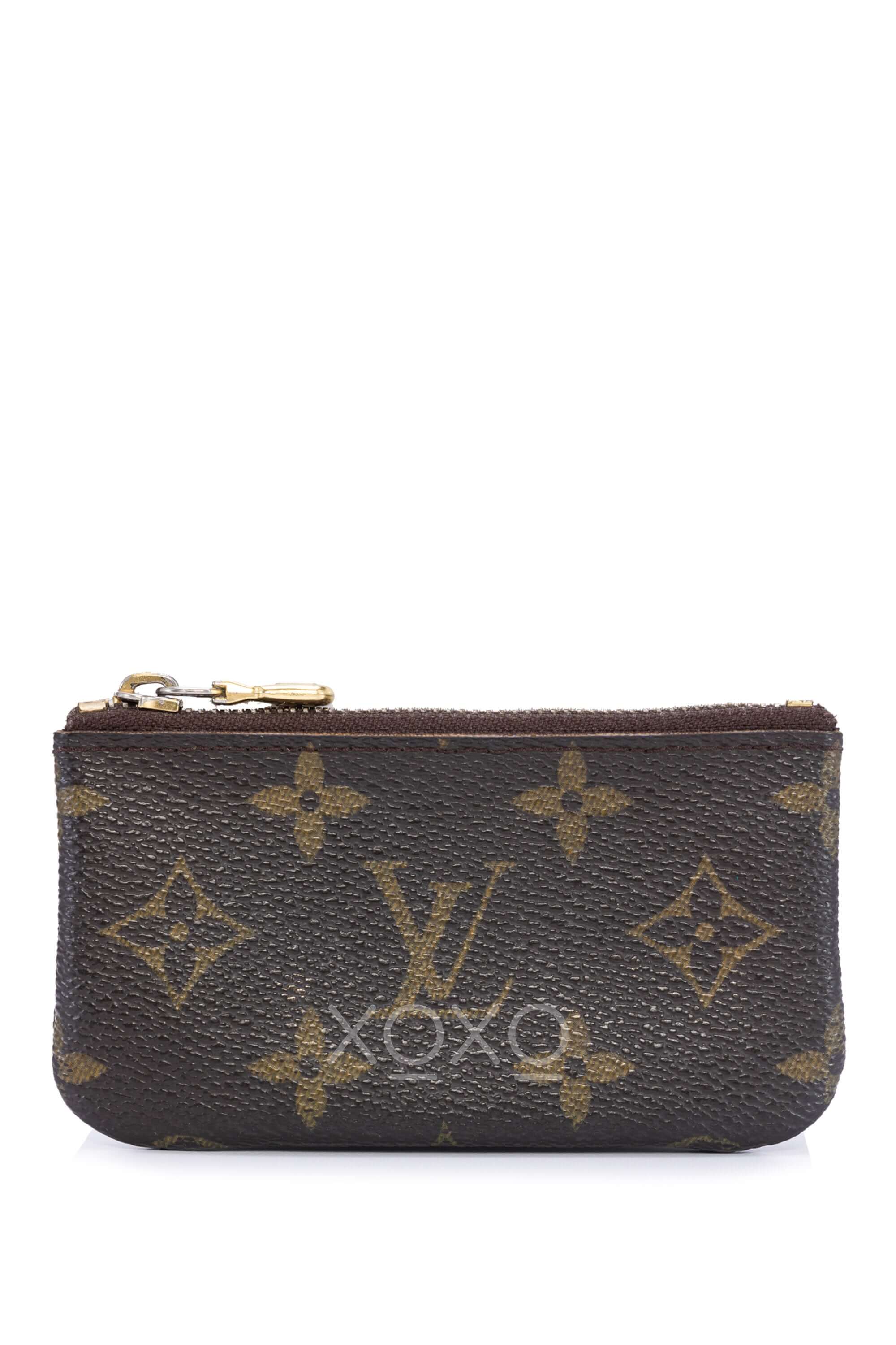 Pre-owned Louis Vuitton Mini Key Pouch Monogram Coated Canvas oxluxe ...