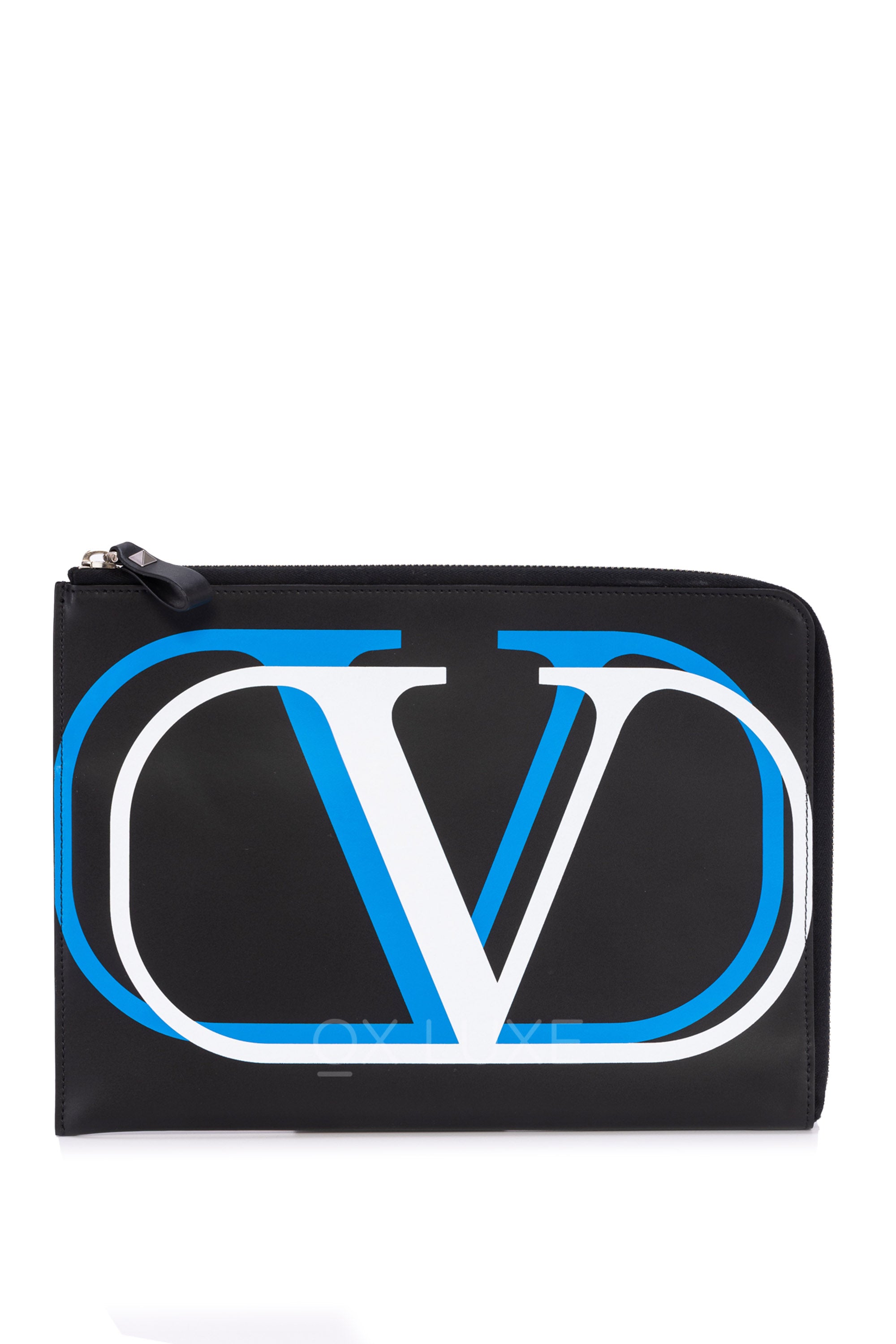 Pre-owned Valentino V Logo Clutch Leather oxluxe, Luxury, Bags & Wallets on Carousell