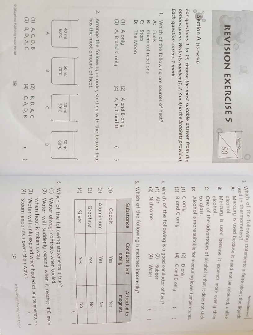 Primary 3 and 4 Science Notes&Questions Book 2, Hobbies & Toys, Books ...