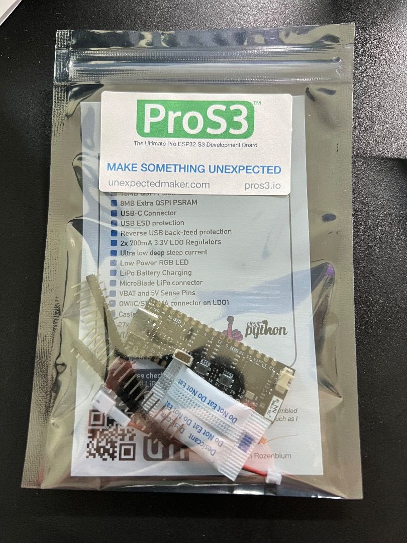 Pros3 Arduino Circuitpython Micropython Compatible Wifi Bluetooth