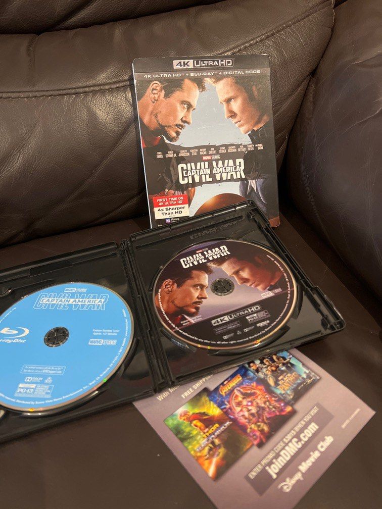 (Rare)(4K) Captain America : Civil war - 4K UHD Ultra HD Blu-ray bluray, Hobbies & Toys, Music ...