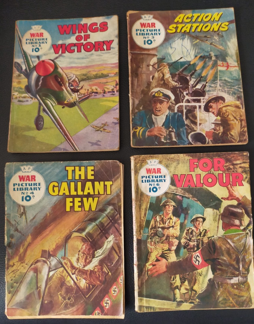 RARE 1958 WAR PICTURE LIBRARY COMICS #2-#3-#4-#6, Hobbies & Toys, Books ...