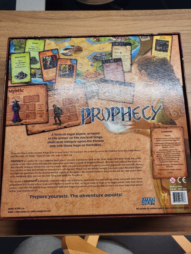 Rare Prophecy Board Game, Hobbies & Toys, Toys & Games on Carousell
