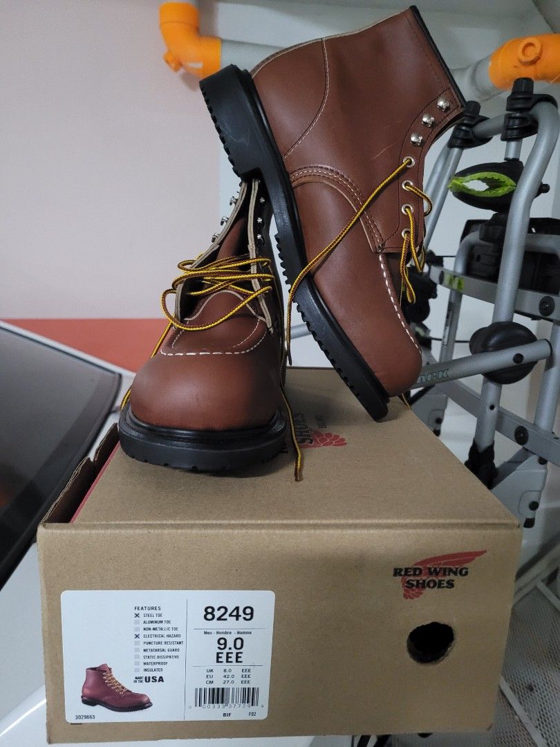 Red Wing Safety Shoes 8249, Men's Fashion, Footwear, Boots on Carousell