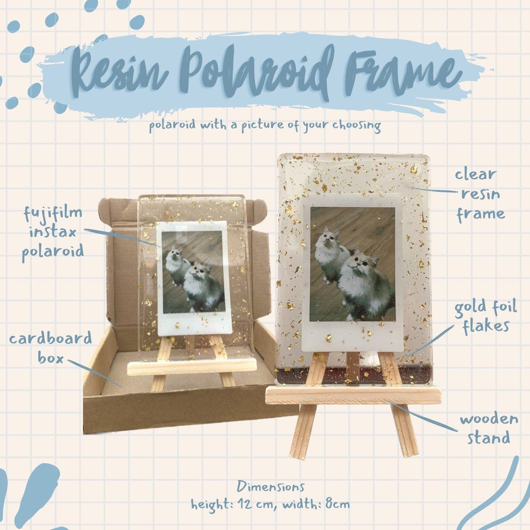 RESIN POLAROID FRAME, Furniture & Home Living, Home Decor, Frames ...