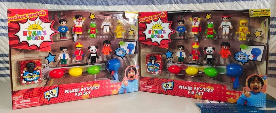 RYAN'S WORLD DELUXE MYSTERY FIG SET, Hobbies & Toys, Toys & Games on ...