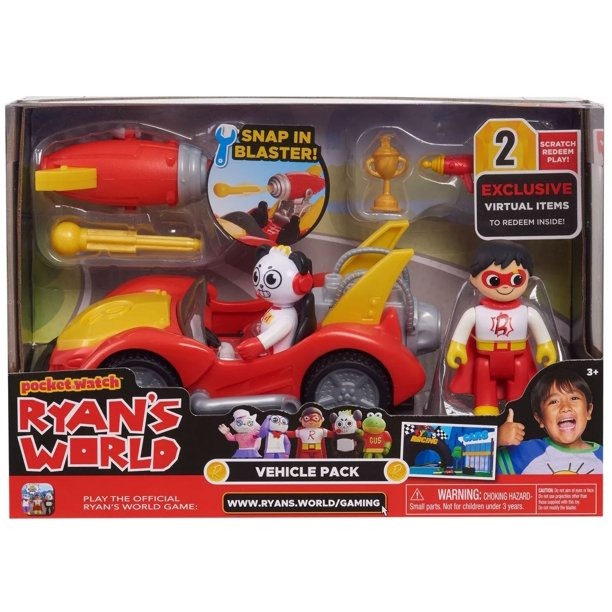 Ryan's World Vehicle Pack Figure & Vehicle, Hobbies & Toys, Toys ...