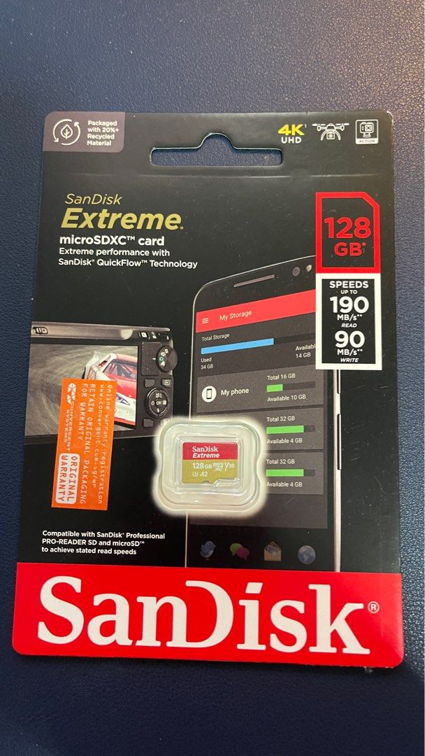 sandisk extreme microsd card 128gb, Mobile Phones & Gadgets, Mobile ...