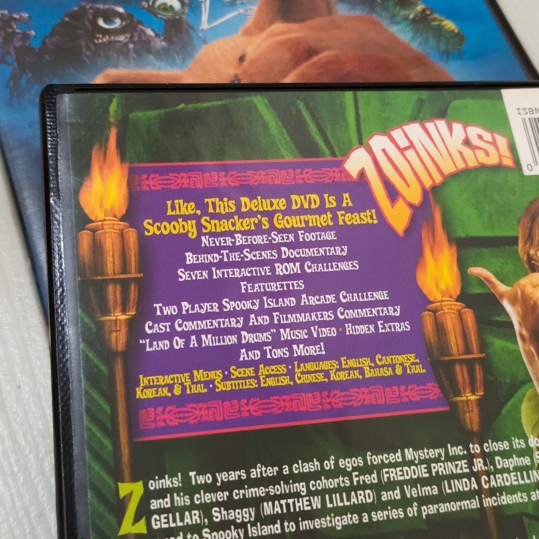 SCOOBY DOO 1 DELUXE DVD & SCOOBY DOO 2 - MONSTERS UNLEASHED + FREE ...