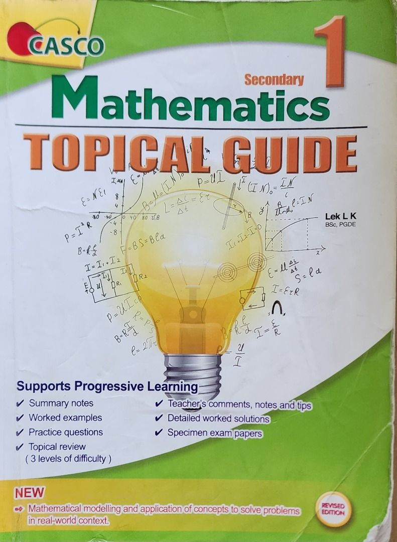 Secondary 1 Mathematics Topical Guide Express/NA, Hobbies & Toys, Books ...