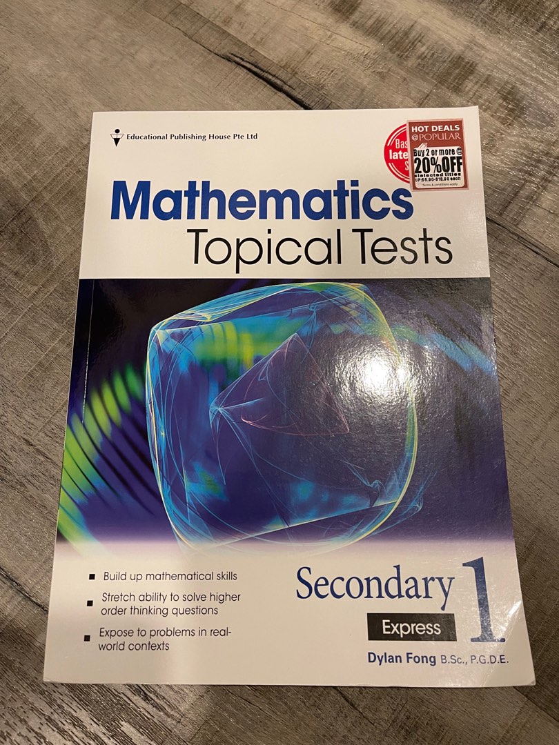 Secondary 1 Mathematics Tropical Tests Express Math, Hobbies & Toys ...