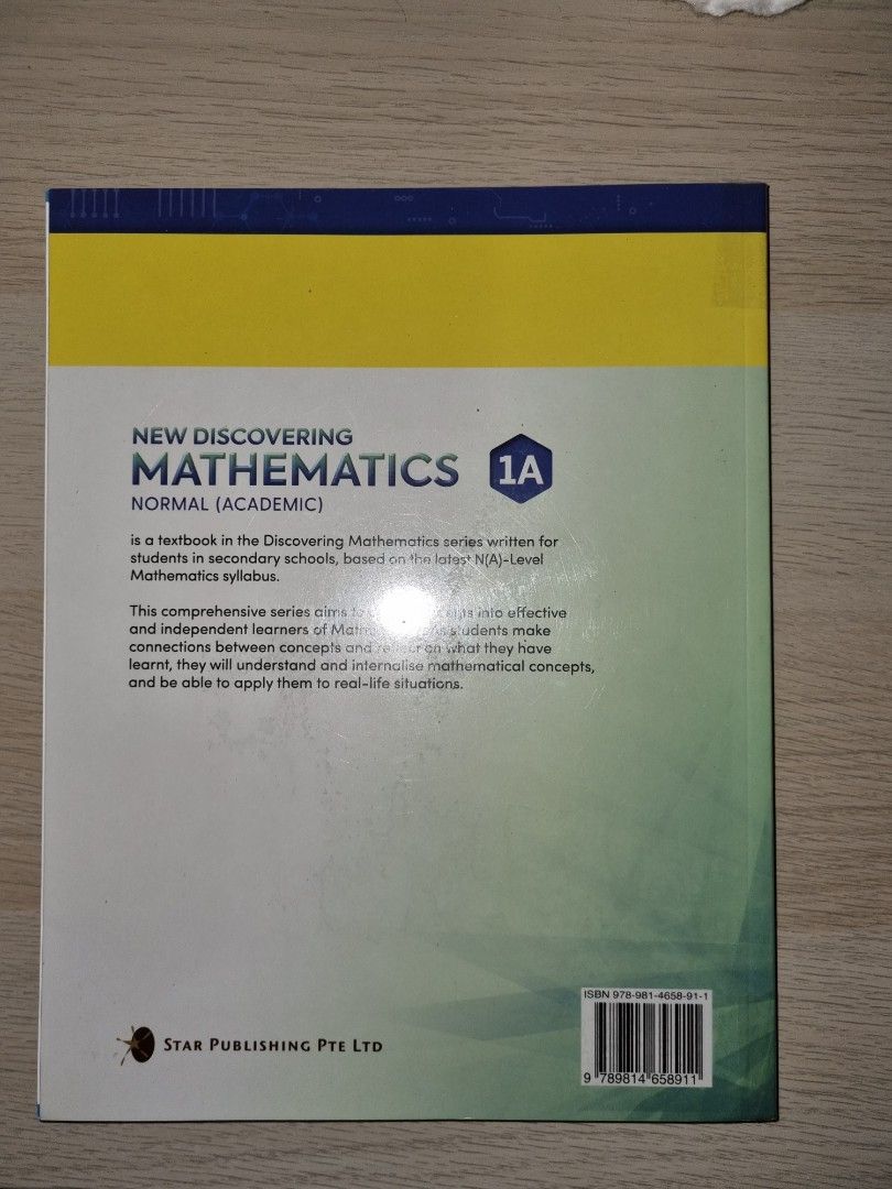 secondary 1 NA math textbook 1A, Hobbies & Toys, Books & Magazines ...