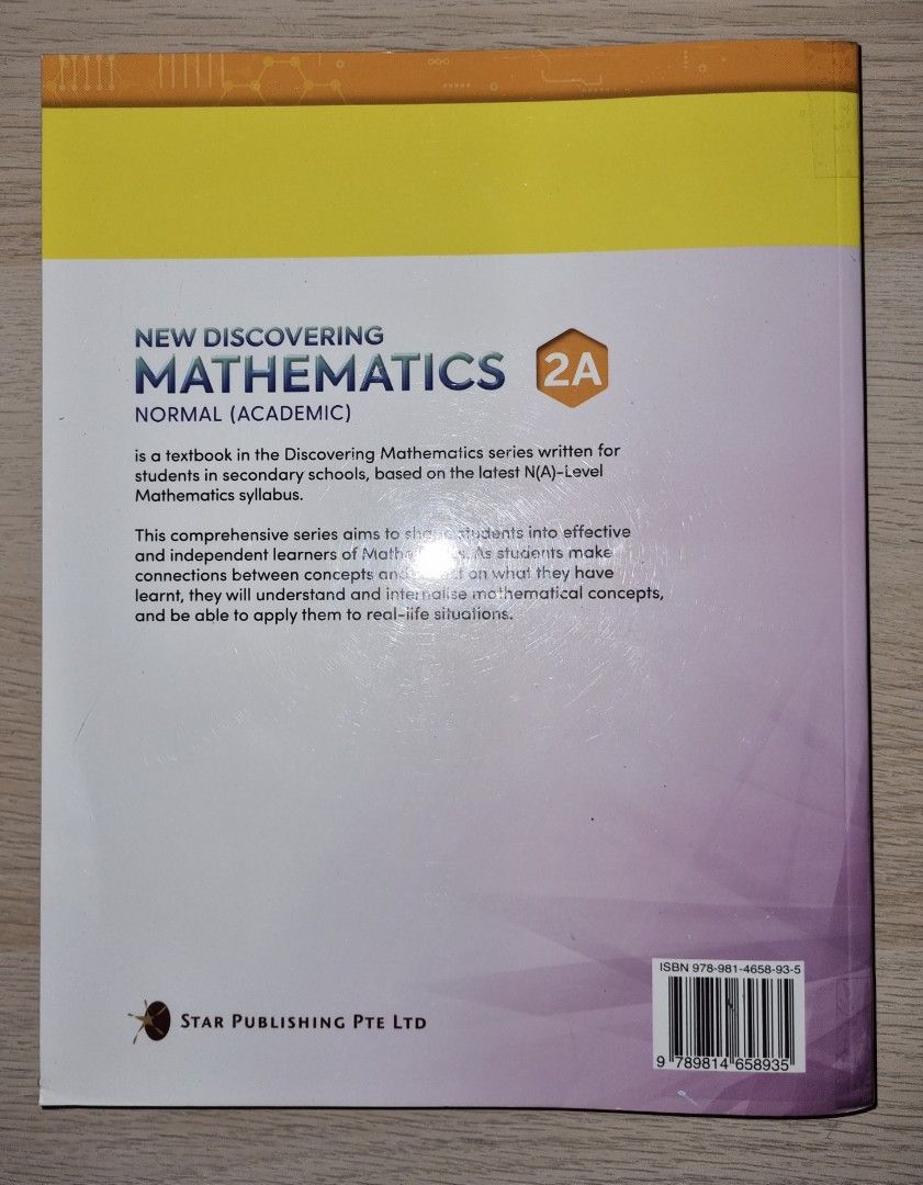 secondary 2 NA math textbook 2A, Hobbies & Toys, Books & Magazines ...